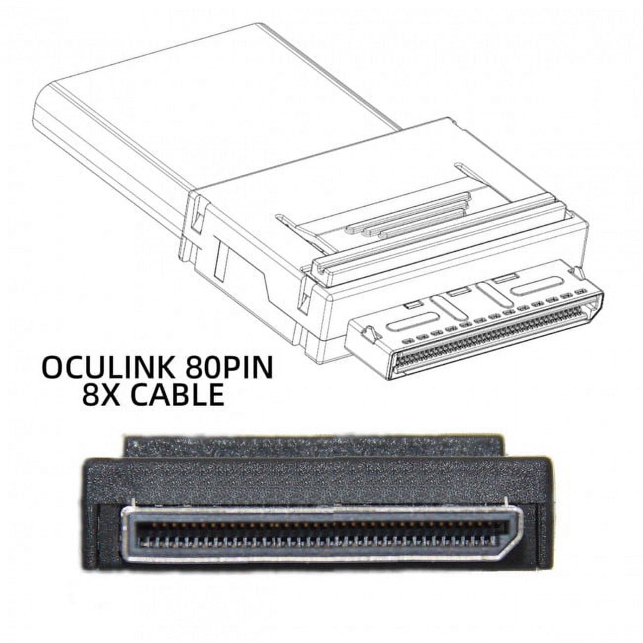 JSER OCuLink PCIe PCI-Express SFF-8611 8x 8-Lane to Dual SFF-8643 HD 4x ...