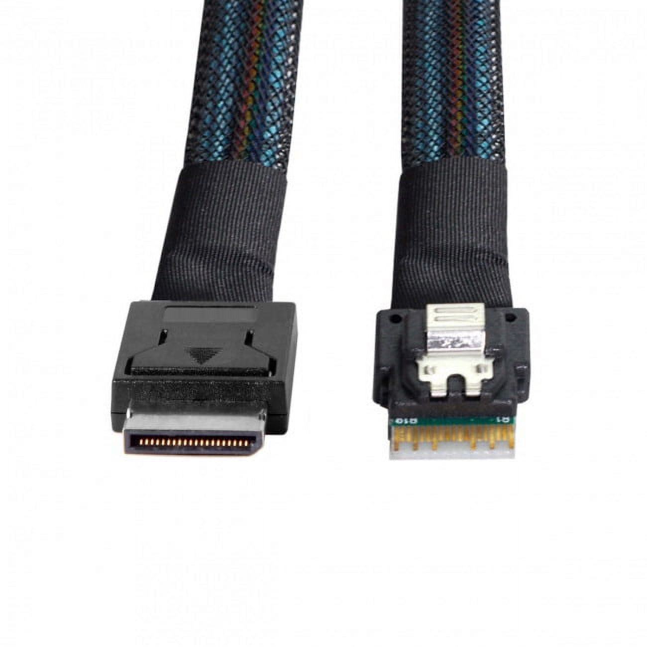 JSER OcuLink PCIe PCI-Express SFF-8611 4i to SFF-8654 Slimline SSD Data Active Cable 50cm ...