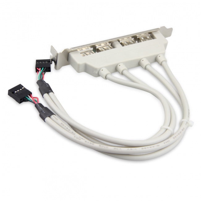 JSER PCI-E 4 Ports USB 2.0 Female Screw to Motherboard 9pin Header ...