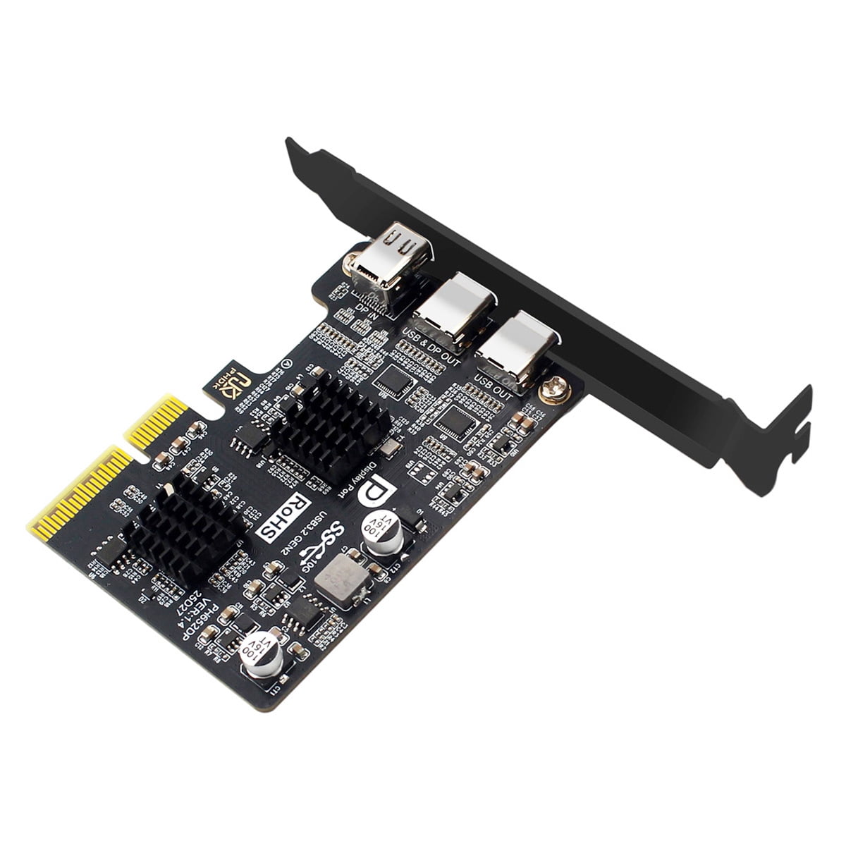 JSER PCI-E Express 4x & Mini Displayport 1.4 Input to Dual 10Gbps USB 3 ...