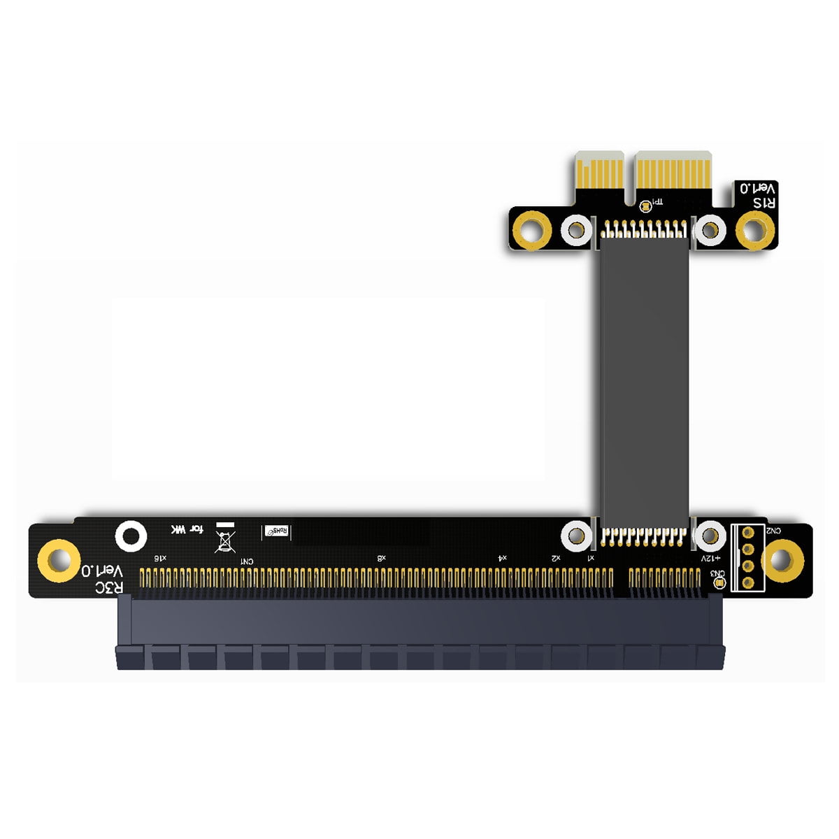 JSER PCI-E Gen3.0 1x To 16x Riser Cable 30cm PCI-Express PCI-E X16 ...