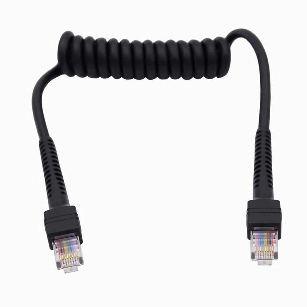 JSER RJ45 Cat6 8P8C UTP Male to Male Stretch Coiled Cable Lan Ethernet ...