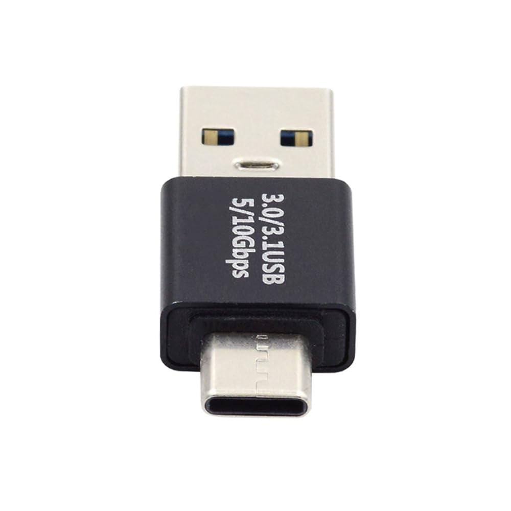 JSER Right Angled USB3.0 Type A Male to USB 3.1 Type C Male Data 10Gbps ...