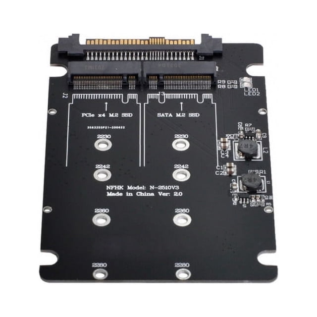 JSER SFF-8639 NVME U.2 to Combo NGFF M.2 M-key SATA PCIe SSD Adapter ...