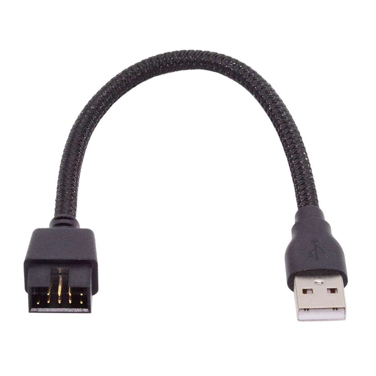 JSER Single USB 2.0 Male Type-A to Motherboard 9Pin 10Pin Male Header ...