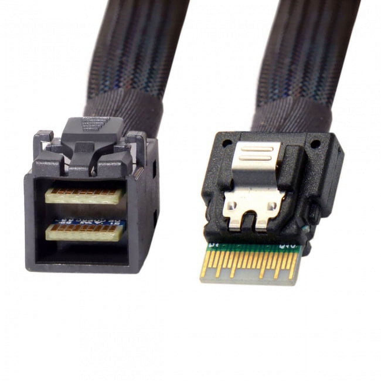 JSER Slim Line SAS 4.0 SFF-8654 4i 38pin Host to HD Mini SAS 4i SFF ...