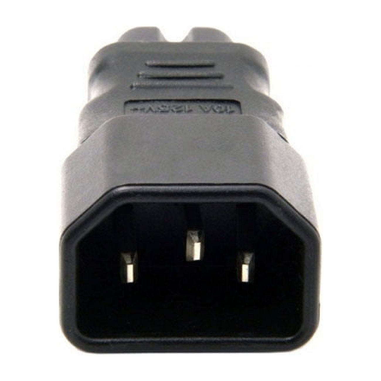 JSER Standard Molded IEC 320 C14 Socket to IEC C7 Plug AC Power Adapter ...