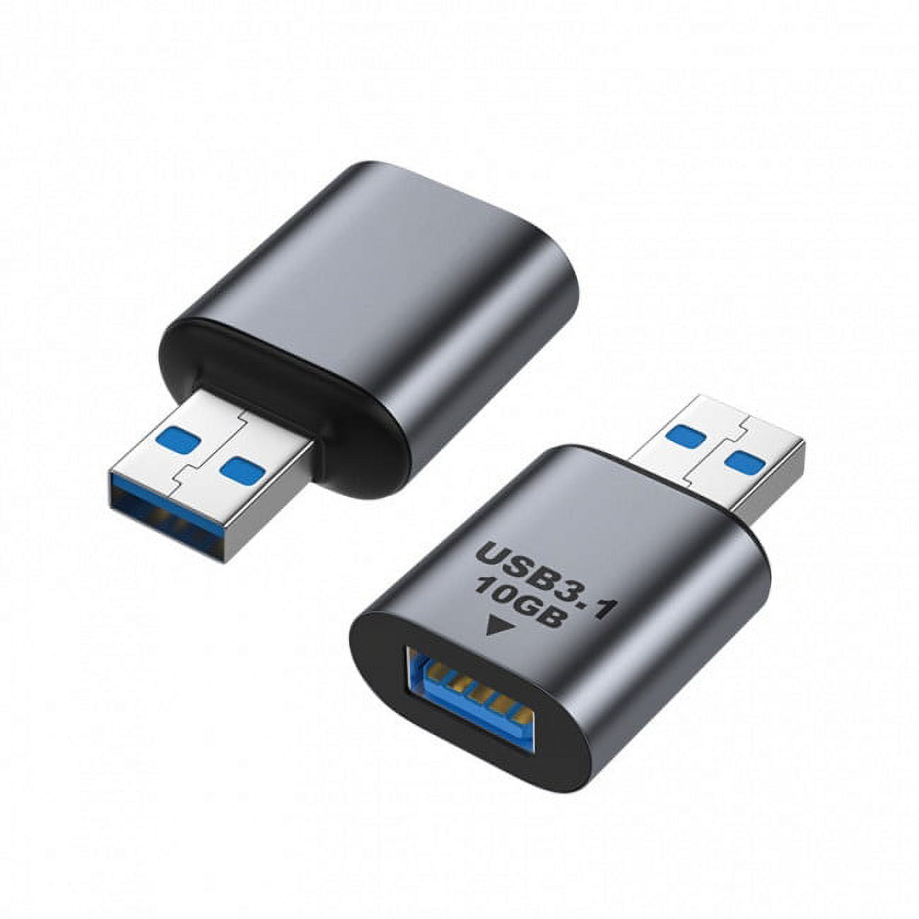 JSER USB 3.0/3.1 Type A Female to USB 3.0/3.1 A Male Data Adapter ...