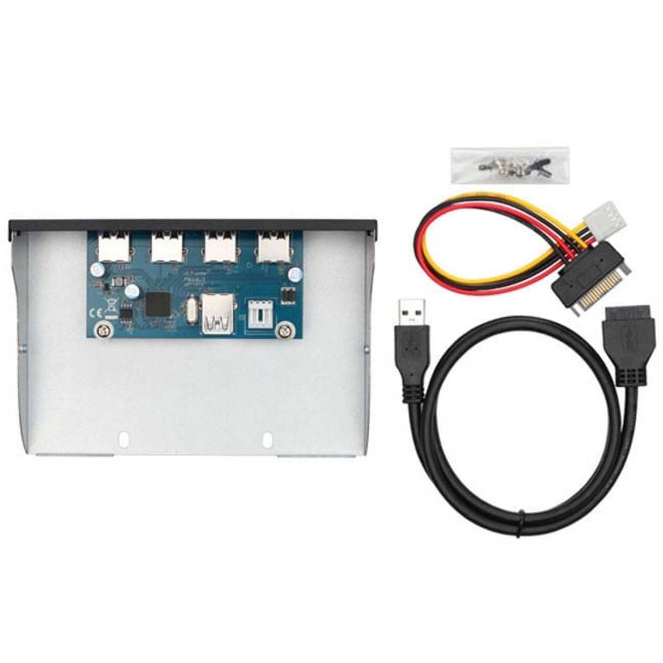 JSER USB 3.0 HUB 4 Ports Front Panel to Motherboard 20Pin Connector ...