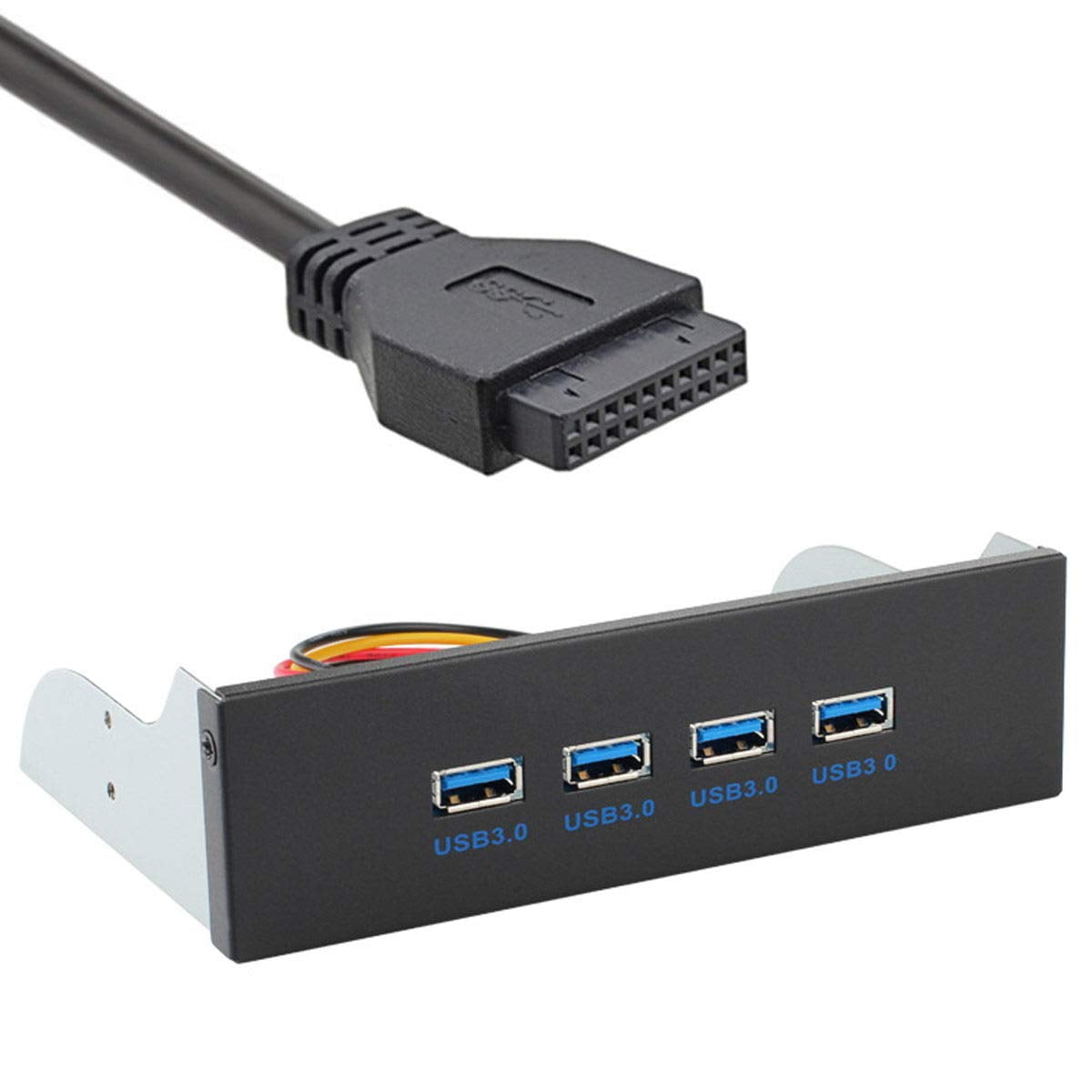 JSER USB 3.0 HUB SSF20 4 Ports HUB Front Panel to Motherboard 20Pin ...