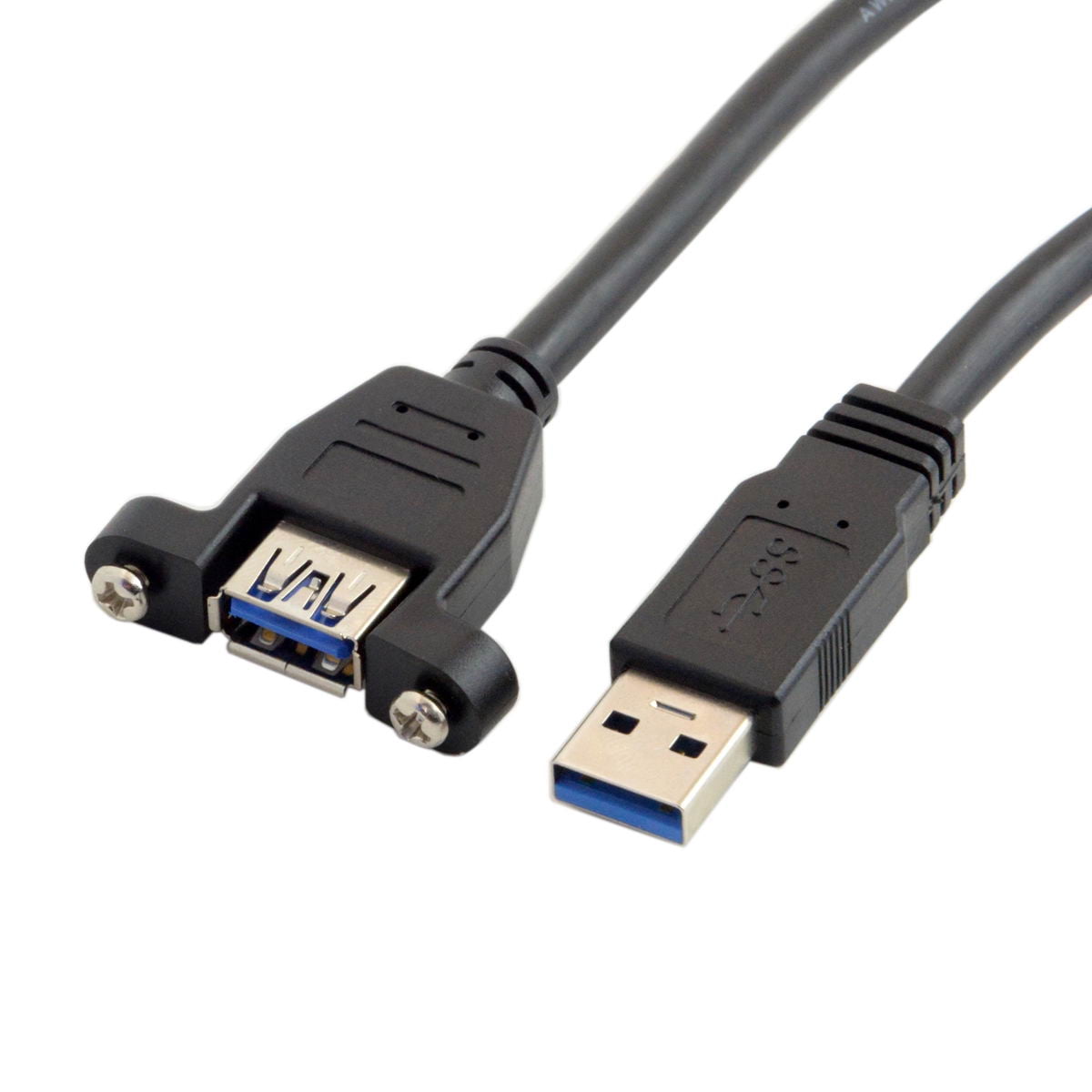 JSER USB 3.0 Type A Male to Type A Female Extension Cable 50cm Panel ...