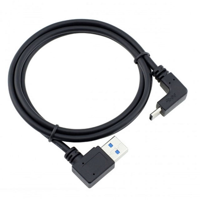 JSER USB 3.1 USB-C Up Down Angled to 90 Degree Right Angled A Male Data ...