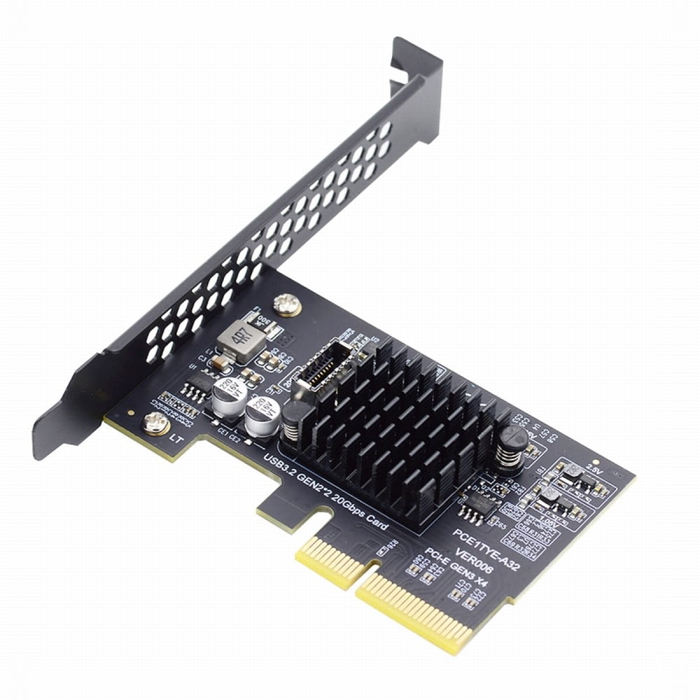 JSER USB 3.2 Gen2 Type-E 20Gbps Front Panel Socket to PCI-E 4X Express ...