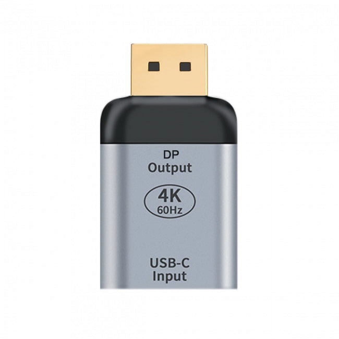 JSER USB-C Type C Female Source to Displayport DP Sink HDTV Adapter 4K ...