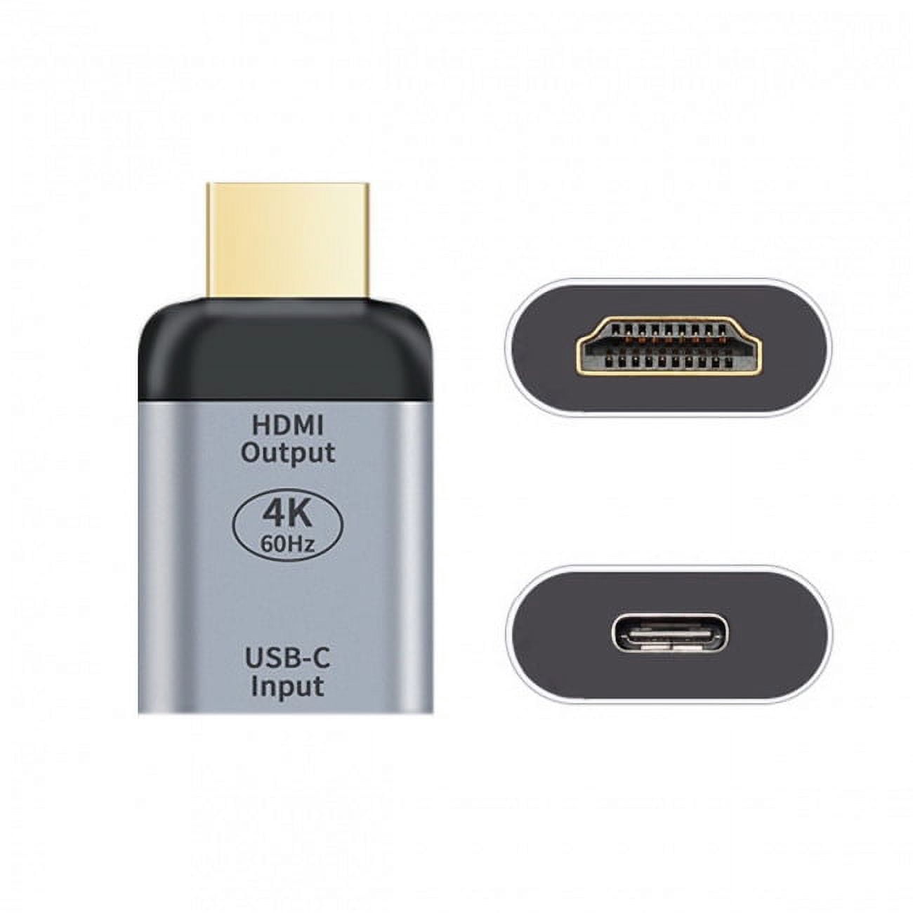 JSER USB-C Type C Female Source to HDMI Sink HDTV Adapter 4K 60hz 1080p ...