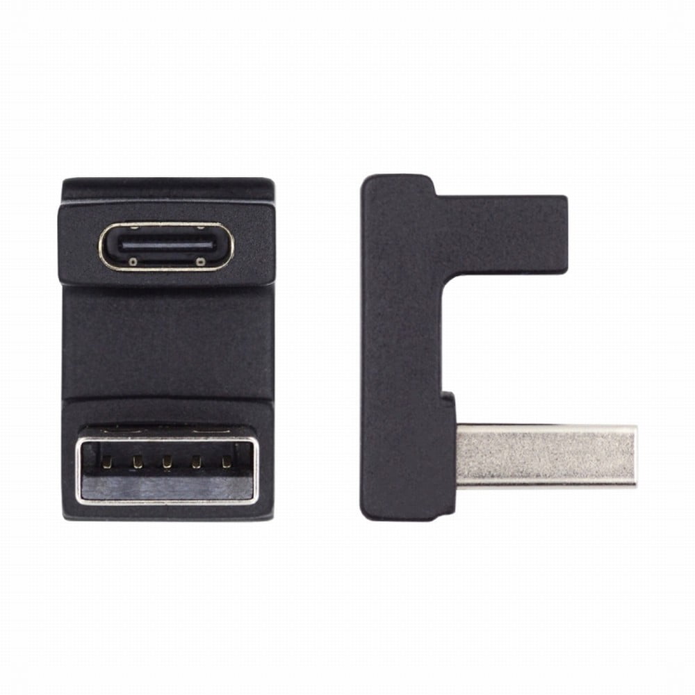 JSER USB-C Type C Female Up Opposite U Shape Back Angled to USB 3.0 A ...