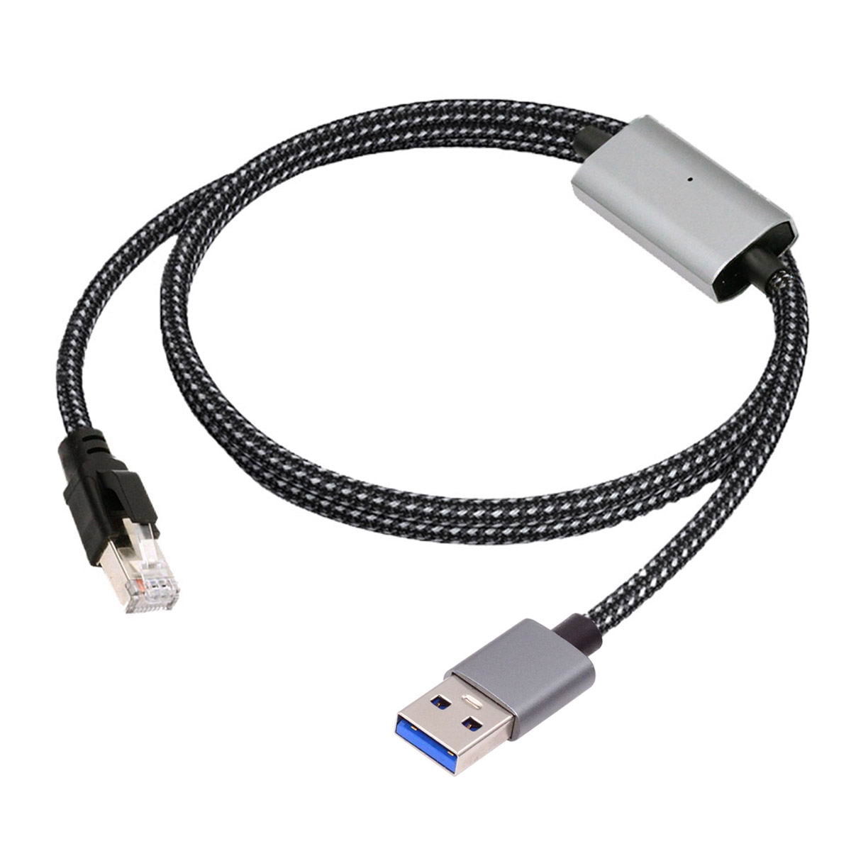 JSER USB to Ethernet Cable USB3.0 Type-A to RJ45 Male Cord Directly ...