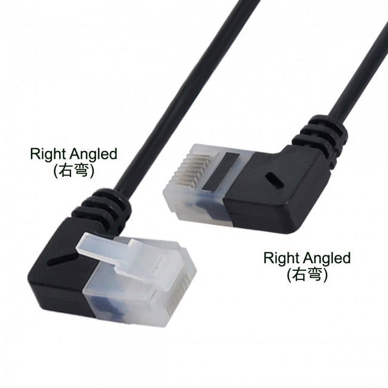 JSER Ultra Slim Cat6 Ethernet Cable RJ45 Right Angled UTP Network Cable Patch Cord 90 Degree ...