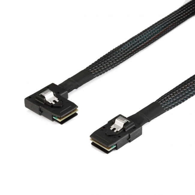 JSER Ultra Slim Flat Right Angled 90 Degree Mini SAS 36pin SFF-8087 to ...