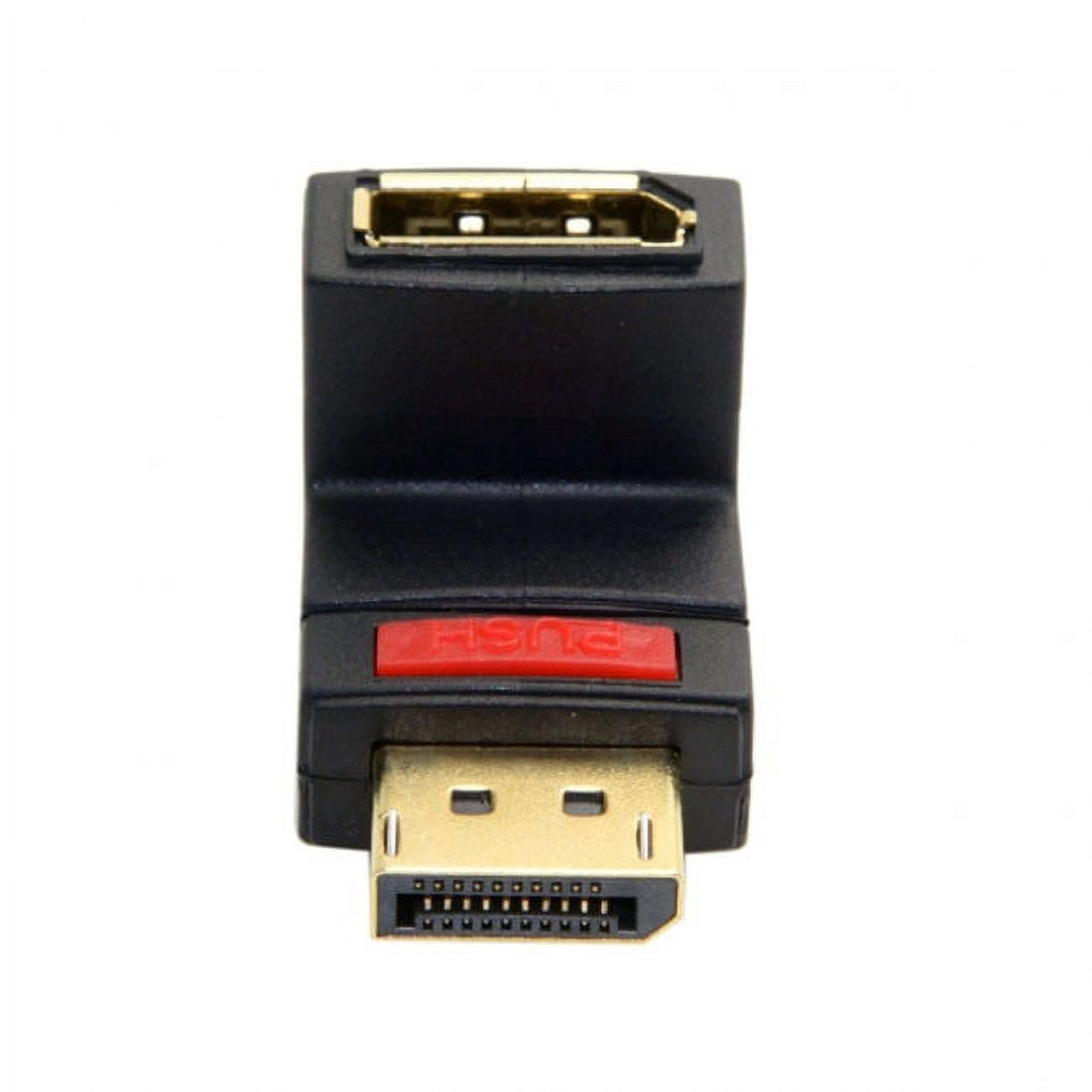 JSER Up Angled 90 Degree DP DisplayPort Male to Female Extension ...