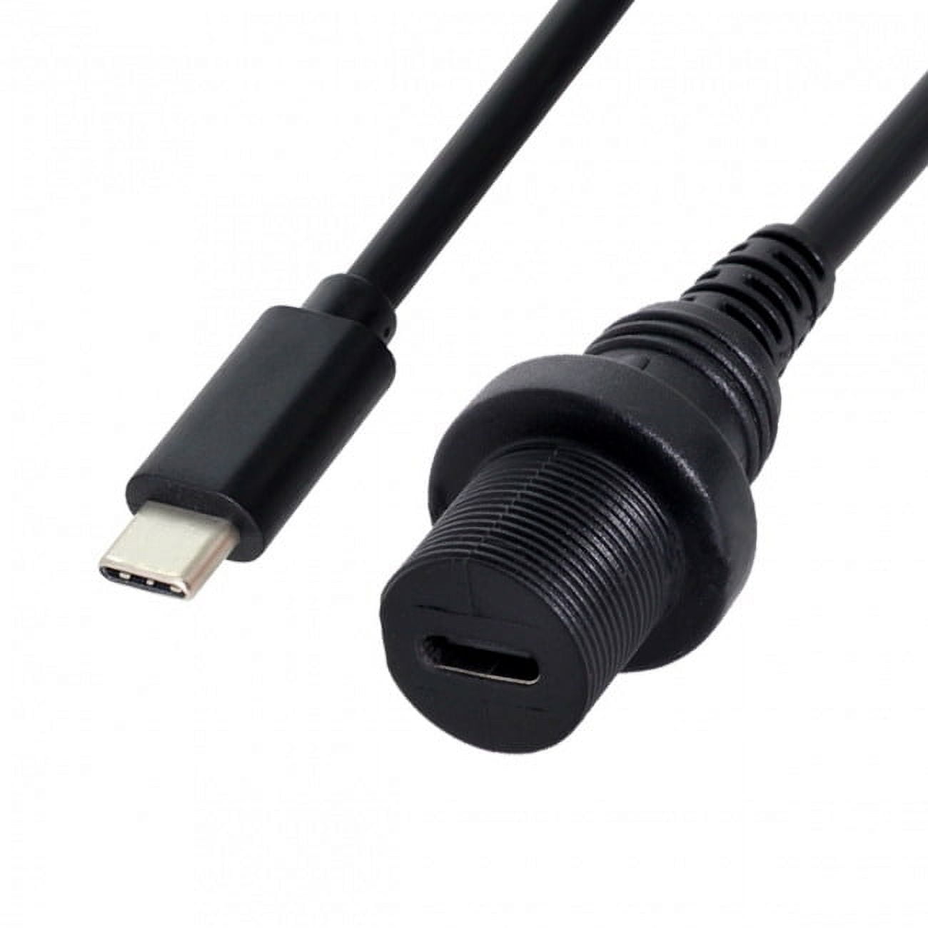 JSER Waterproof USB-C Type-C USB 3.1 Extension Flush Car Mount ...