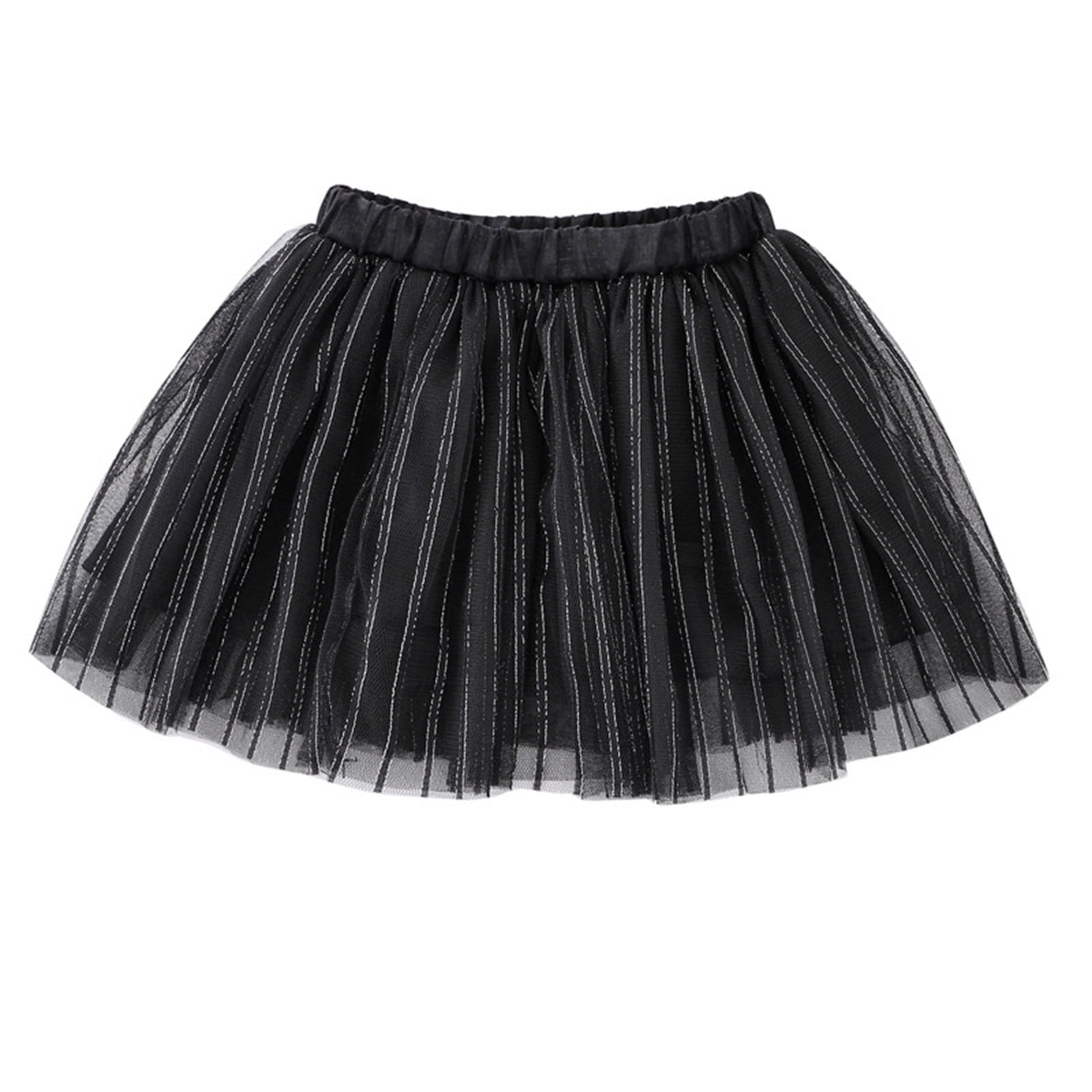 JSGEK 3-4Years Kids Swing A Line Skirt Comfort Toddler Tulle Tutu Skirt Regular Fit Fashion ...
