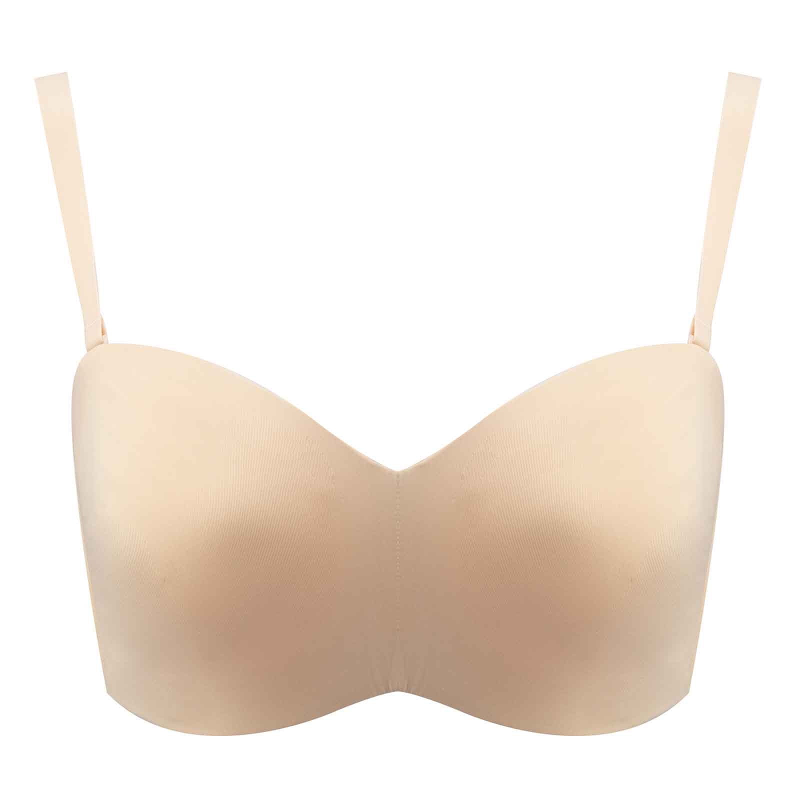 JSGEK Regular Fit Plus Size Bra Breathable Plunge Sexy Soft Underwire ...