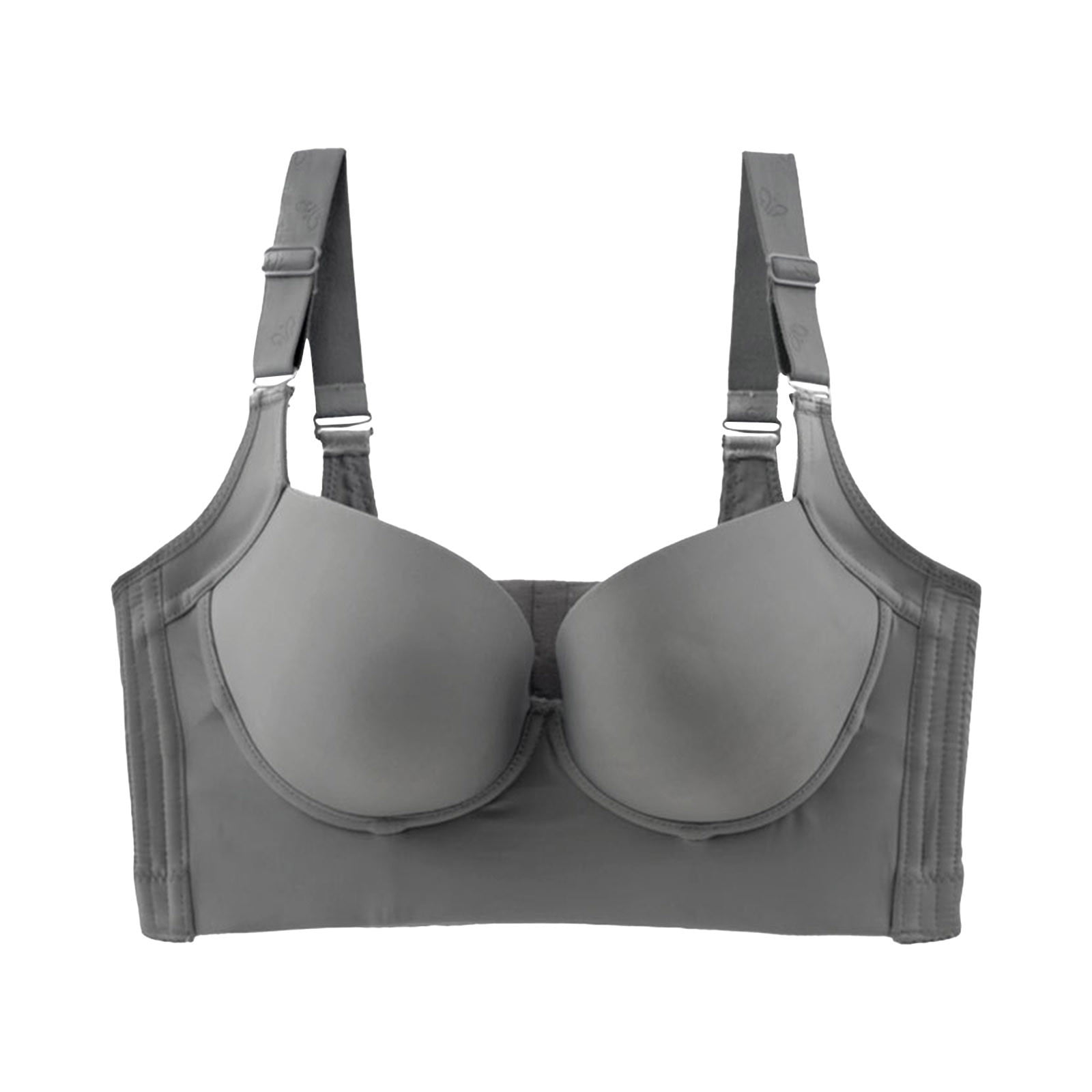 JSGEK Support and Lift Push up Plunge without Steel Ring Gathering Bra ...