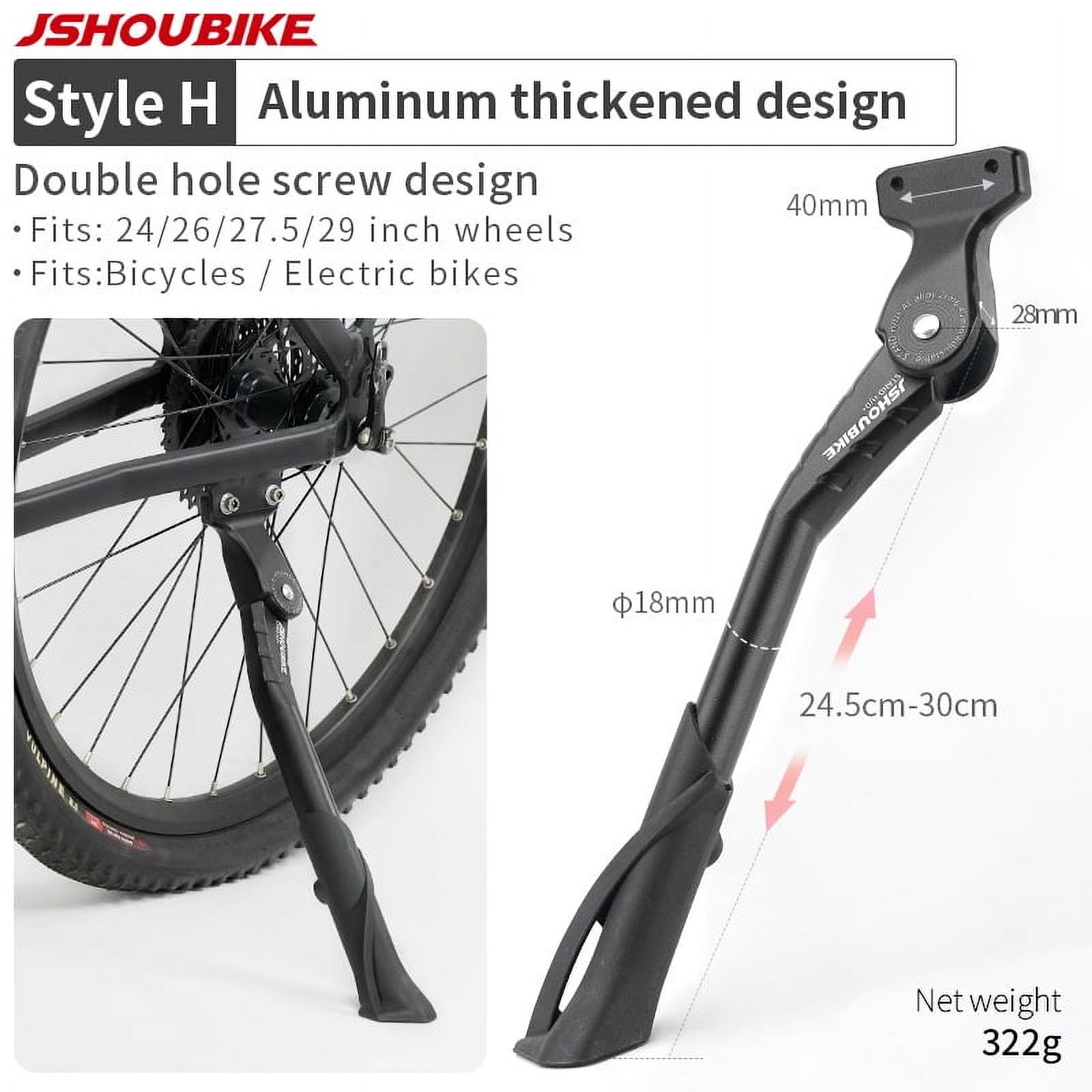JSHOUBIKE Adjustable Bicycle Kickstand Aluminium Alloy MTB/Snow/Folding ...