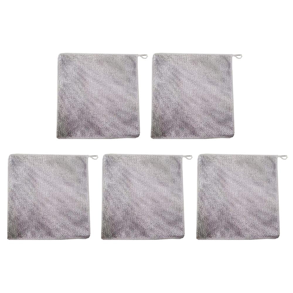 JSNKJL 5 Pcs Reusable Cleaning Cloths, Non Scratch Wire Dish Cloth ...