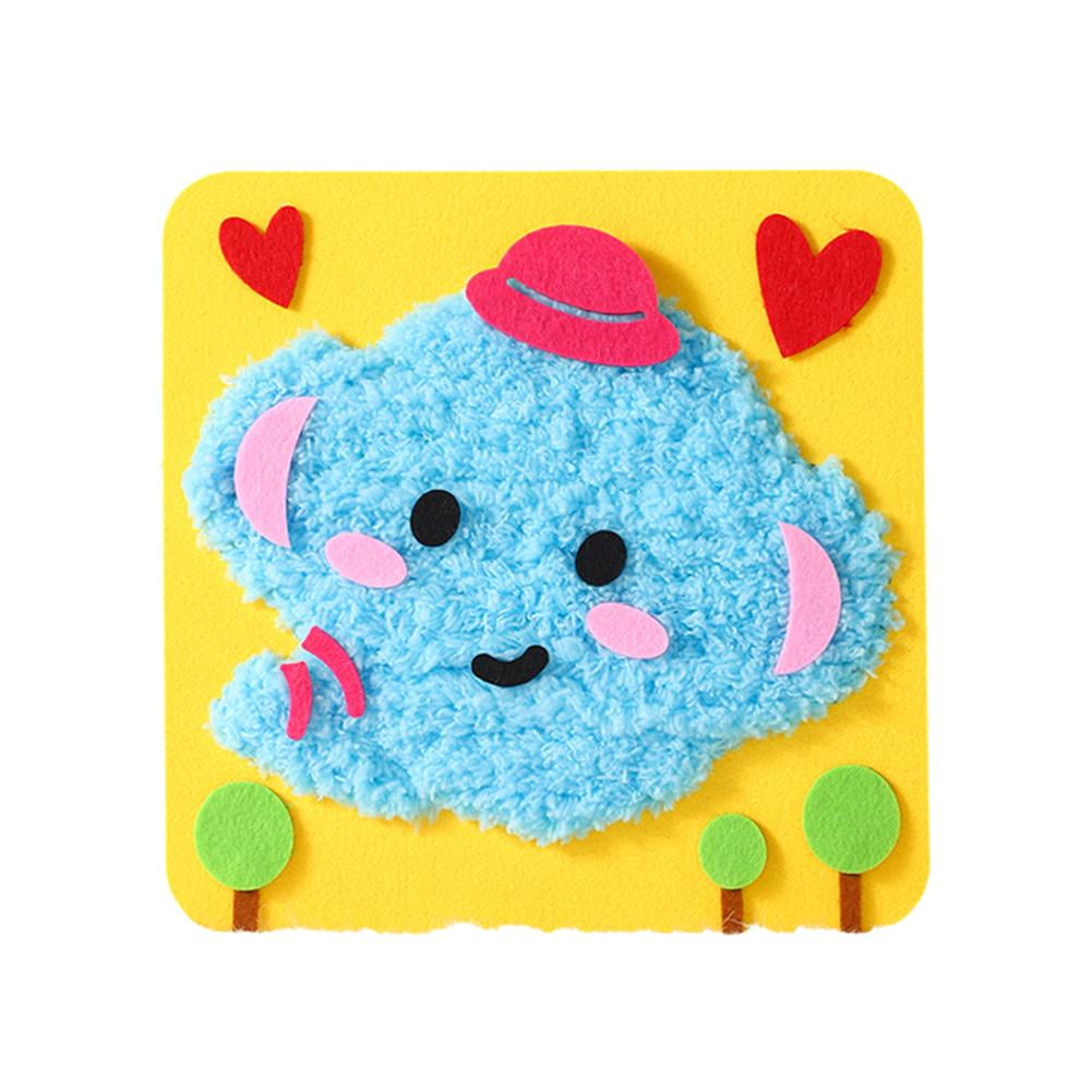 JSNKJL DIY Embroidery Doll Set, Cartoon Animal Sewing Craft Kit ...