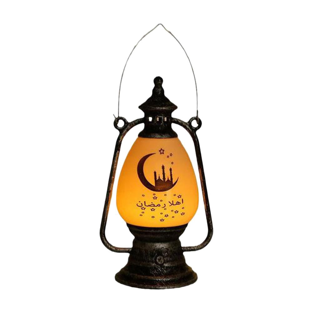 JSNKJL Led Hanging Lantern – Muslim Lamp Islamic Party Outdoor Decor ...