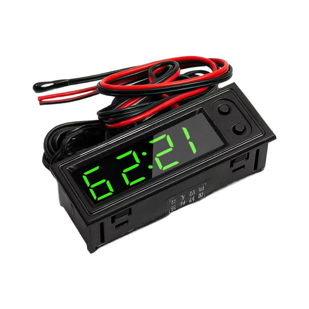 JSNKJLM 1pc DIY Multifunction Clock Temperature Voltage Monitor Panel ...