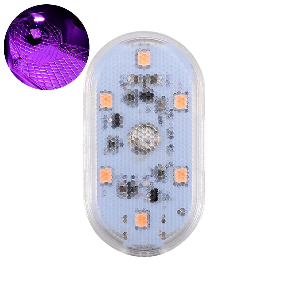 JSNKJLM 1x Wireless Car Interior Footwell LED Light RGB Remote ...