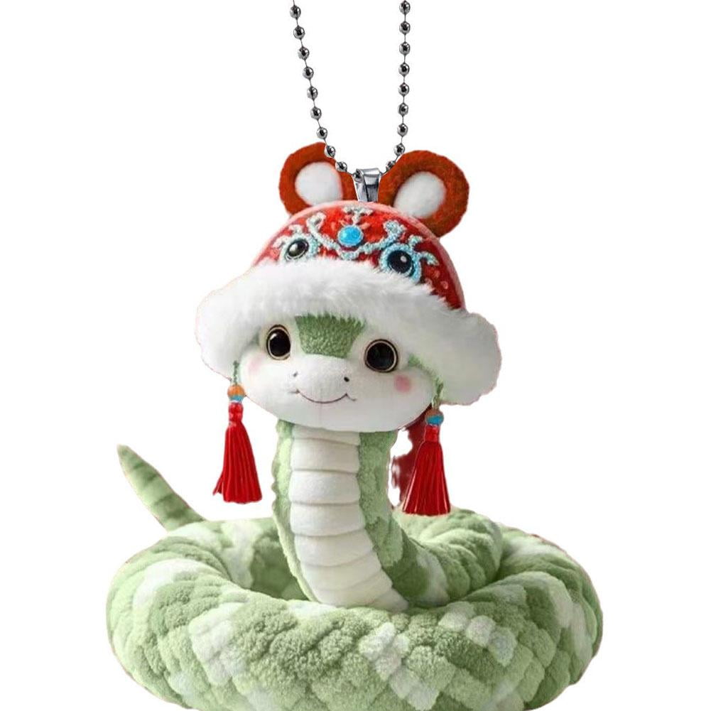 JSNKJLM 2025 Snake Year Acrylic Bag Charm 2D Flat Snake Hanging Pendant ...