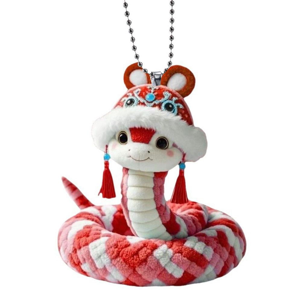 JSNKJLM 2025 Snake Year Acrylic Bag Charm 2D Flat Snake Hanging Pendant ...