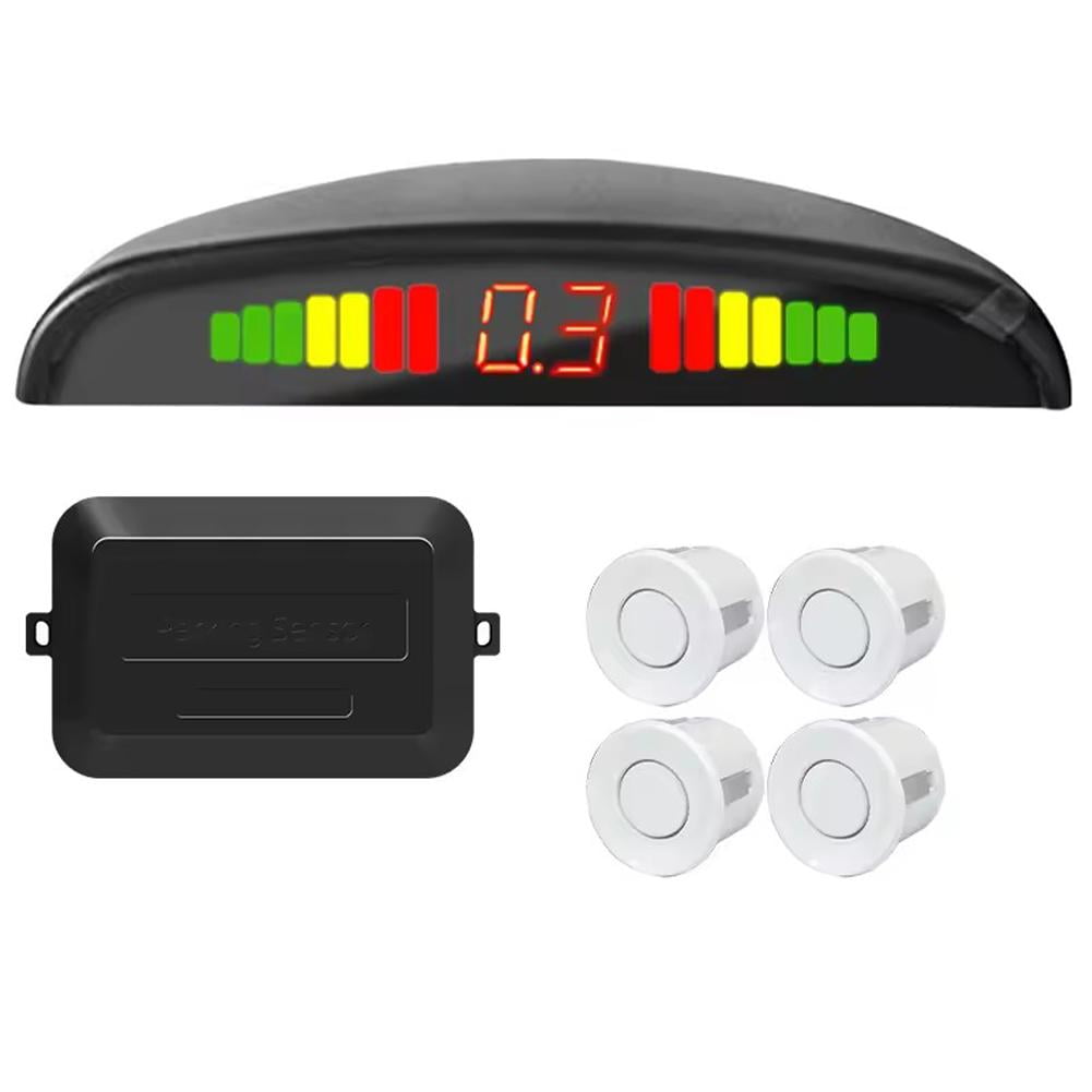 JSNKJLM Car LED Parking Sensor Kit 4 Sensors 22mm Backlight Display ...
