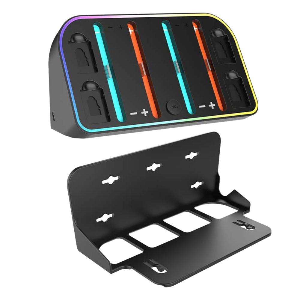 JSNKJLM Multifunctional Game Console Wall Mounted Charging Storage ...