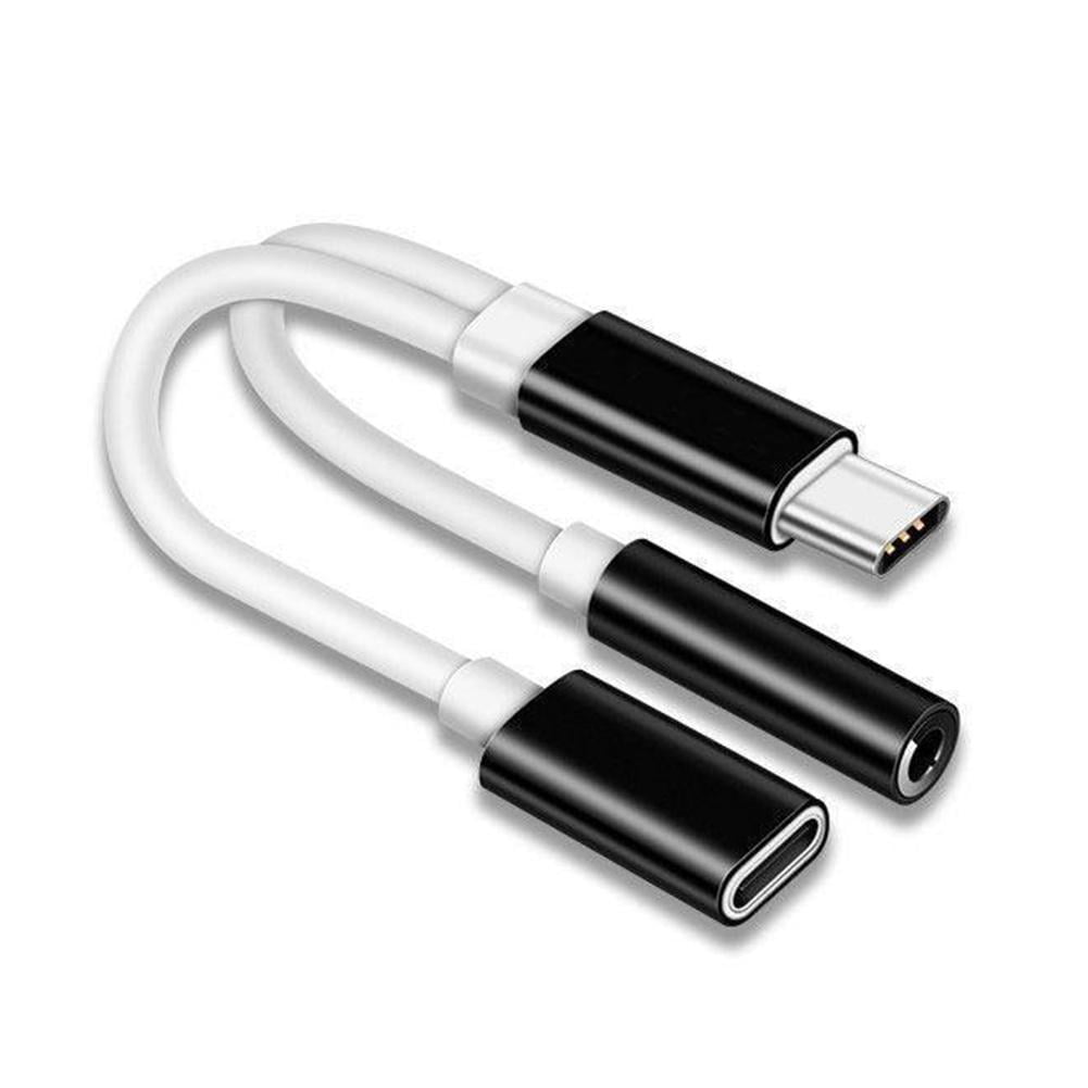 JSNKJLMN 2 in 1 Charger and Headone USB Type C to 3.5mm Aux Cable ...