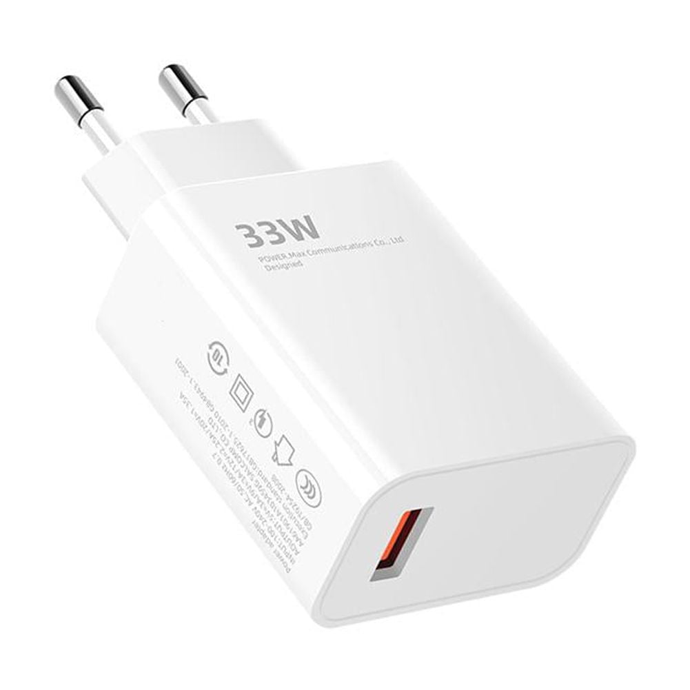 JSNKJLMN 33W USB Charger Fast Charging EU/US Plug Mobile Phone Adapter ...