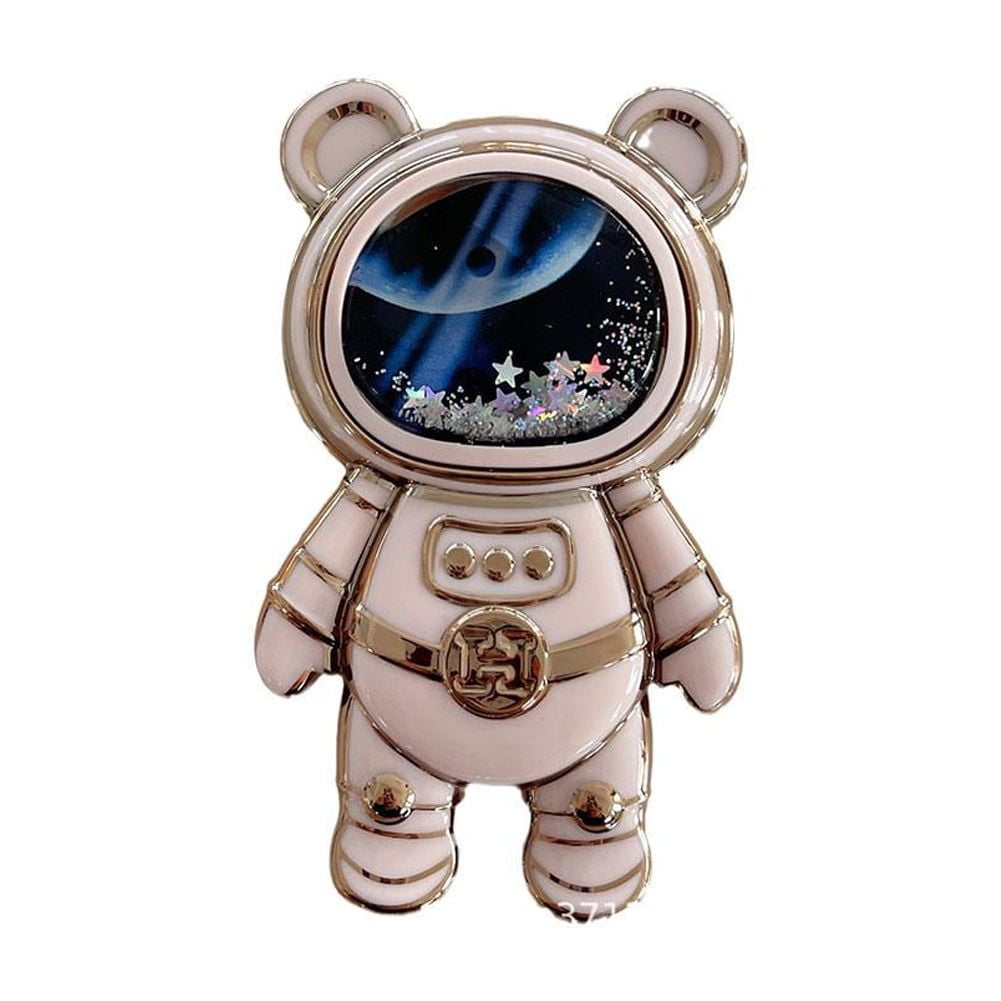 JSNKJLMN Astronaut mobile phone shell small quicksand back stick ...