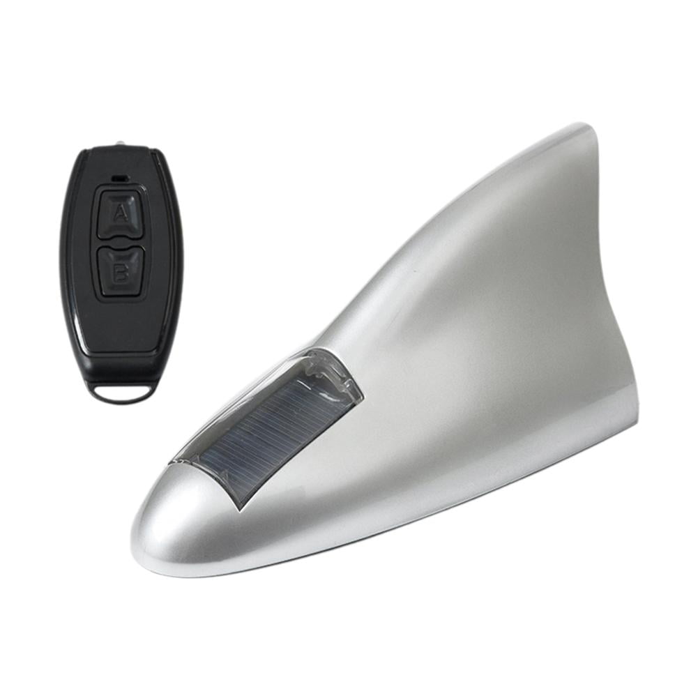 JSNKJLMN Car Solar Shark Fin Antenna Remote Control Flashing Body New ...