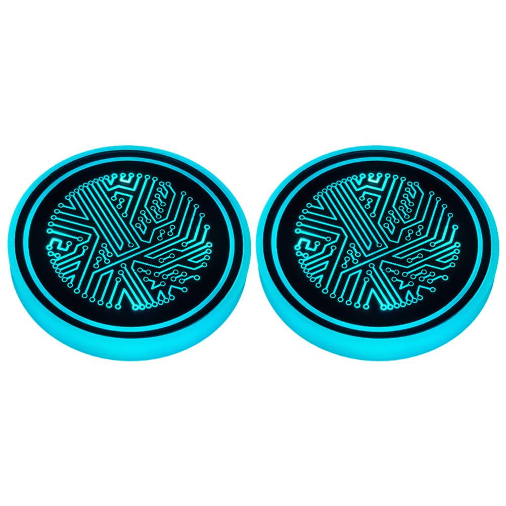 JSNKJLMN LED Car Cup Holder Lights, Rechargeable Light Up Car ...