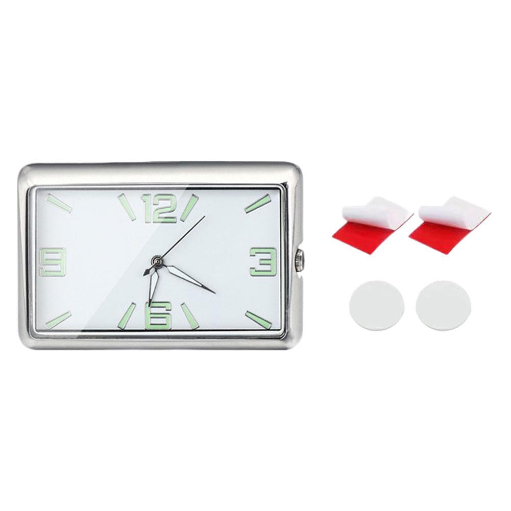 JSNKJLMN Luminous Car Dashboard Vent Stick-On Time Clock Quartz Analog ...