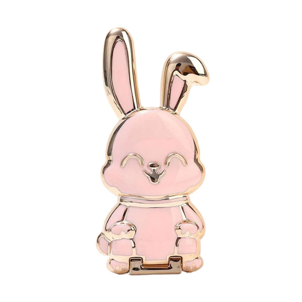 JSNKJLMN Mobile Phone Rabbit Bracke Metal Cute 3D Phone Cell Phone ...