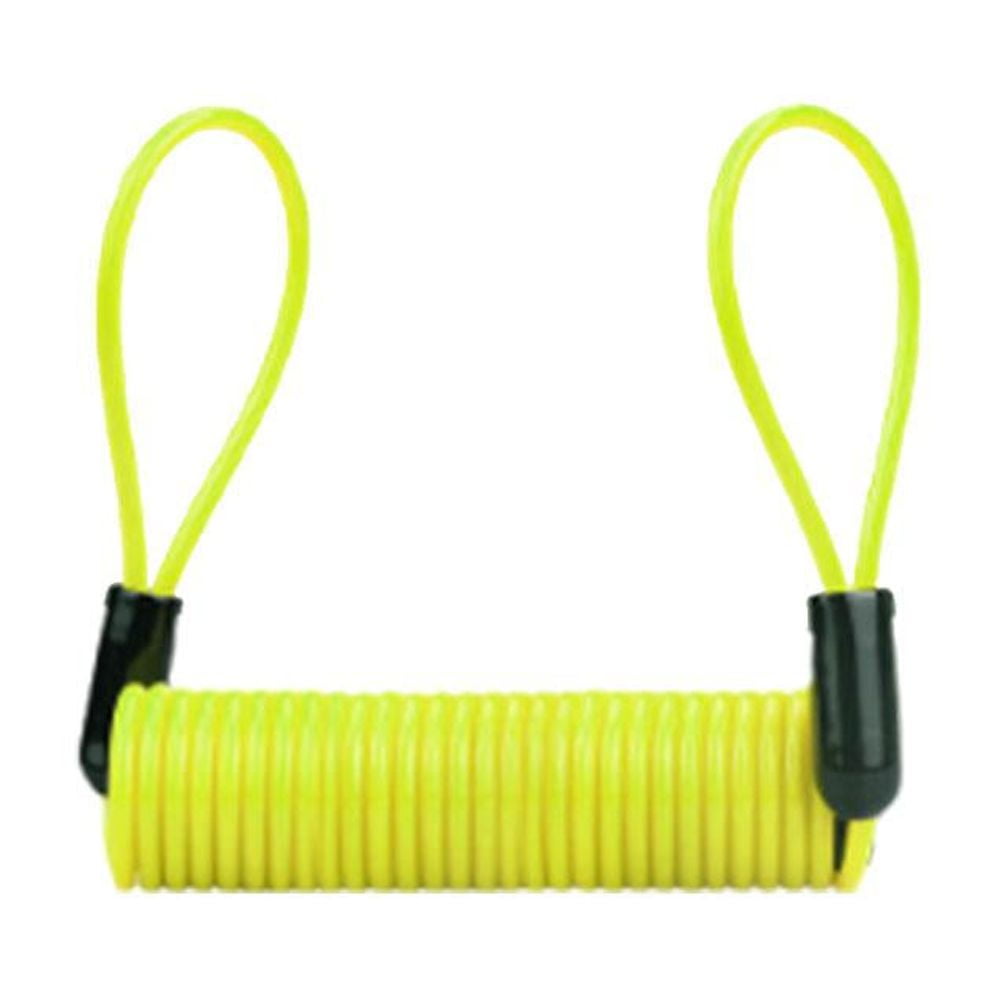 JSNKJLMN Motorcycle Disc Lock Reminder Cable 120cm Coiled Security ...