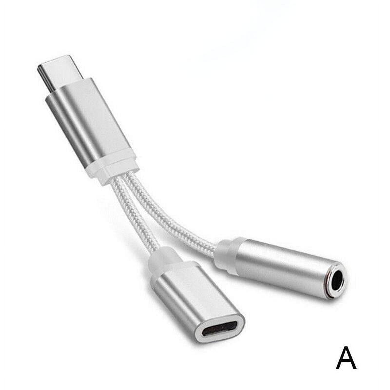 JSNKJLMN USB-C Type C To 3.5mm Aux Audio Charging Cables Adapter Jack ...