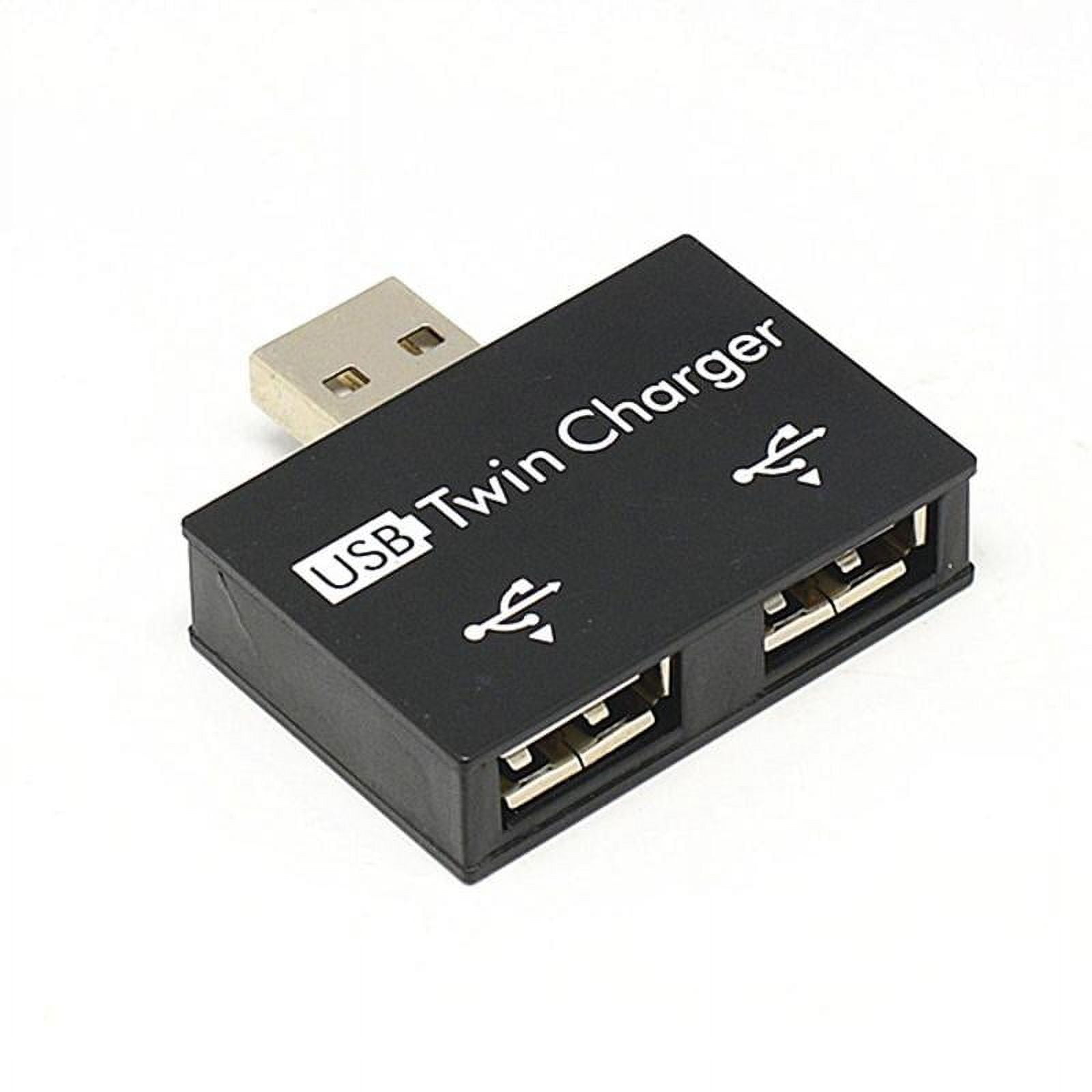 JSNKJLMN USB Charger Hub 2-Port Charging Splitter ABS Material Compact ...