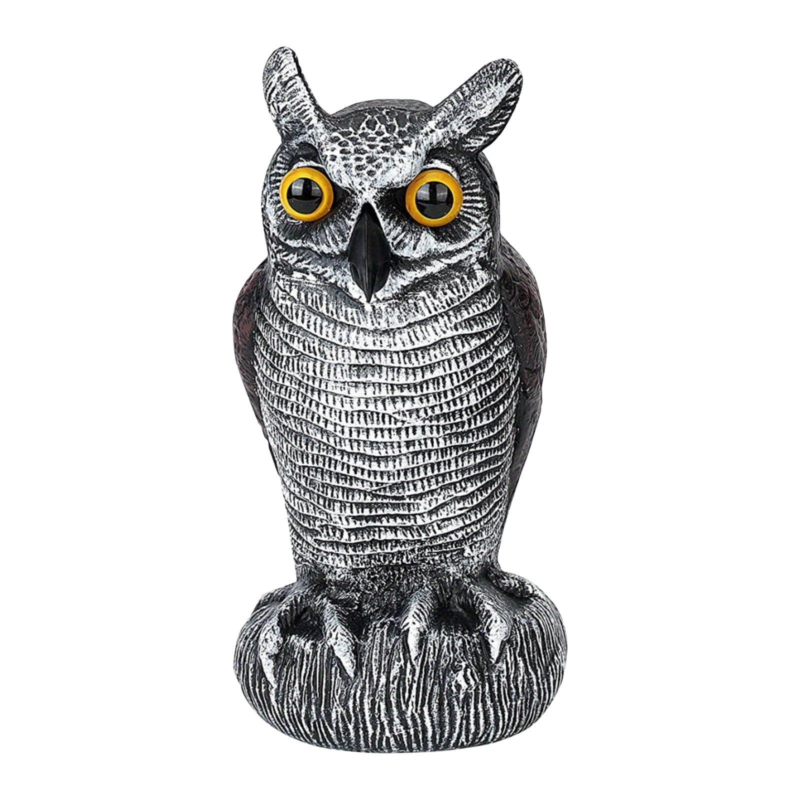 JSNV 9.6" Owl Decoys to Scare Birds Away, Bird Deterrents for Outside ...