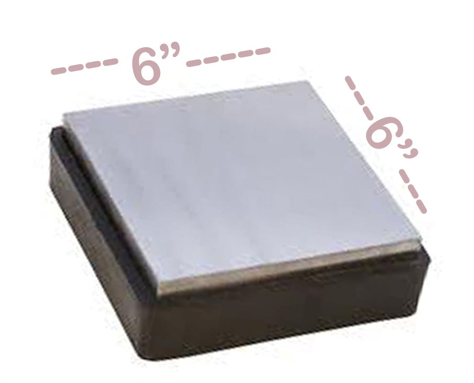 JSP 6"x6" STEEL + RUBBER JEWELERS BENCH BLOCK ANVIL - Walmart.com